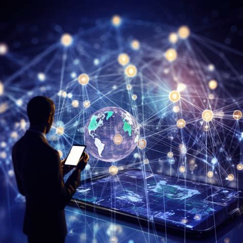 Innovative Communication Tech Concept Of A Globally Connected World Cloud Computing Network