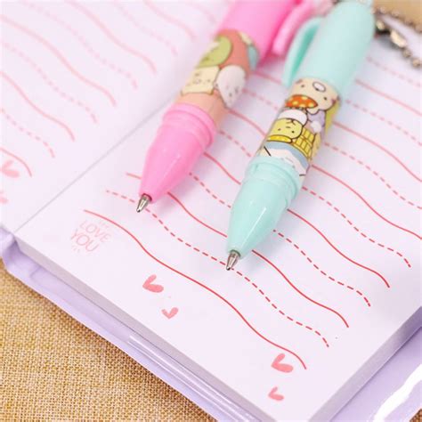 Cute Cartoon Notebook With Ballpoint Pen Journal D Grandado