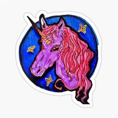 Unicorn Gorl Sticker For Sale By James Mcclendon Redbubble