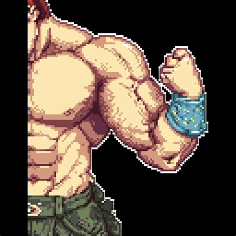 A Flexed Bicep That Appears Broken With A Clear Visual Indication Of