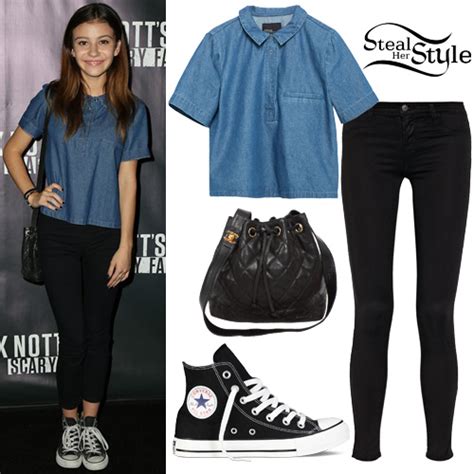 G Hannelius Denim Shirt Black Jeans