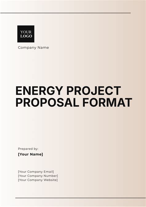 Free Project Proposal Template To Edit Online