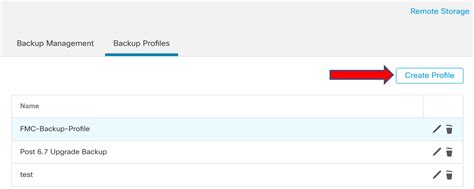 Configure Remote Backup For Fmc