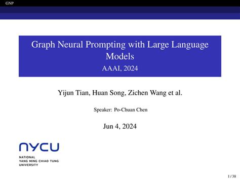 Graph Neural Prompting With Large Language Modelspdf