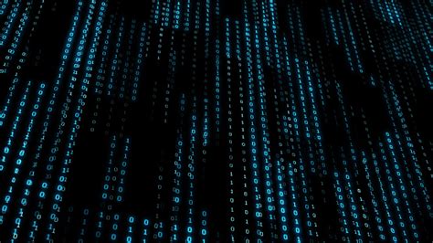 abstract technology binary code background digital binary data grid