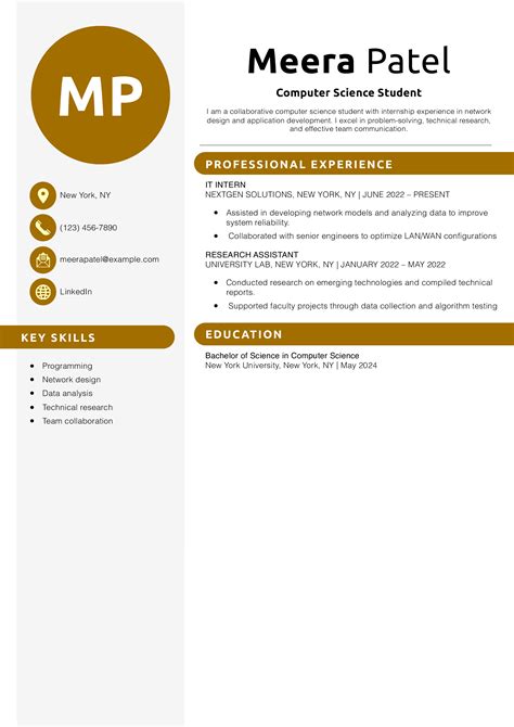 Best Computer Science Resume Examples And Templates For 2025