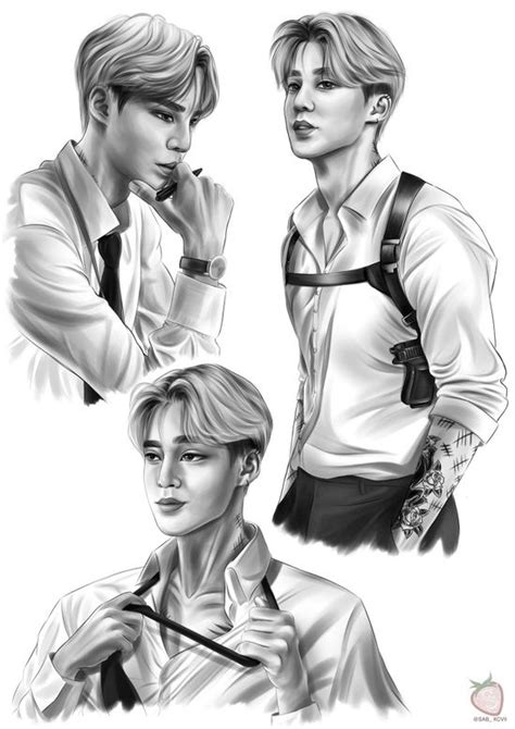 Пин от пользователя გრეისი на доске Ateez Художественные иллюстрации Эскизы персонажей Фан арт