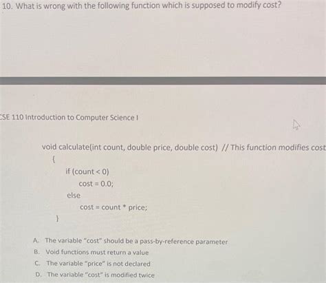Solved What Is Wrong With The Following Function Which Chegg Com