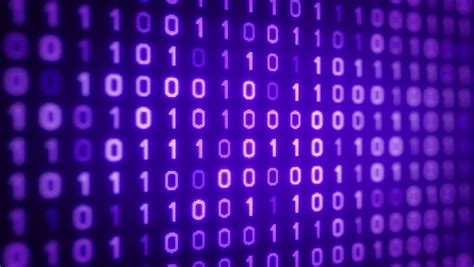 Binary Code Numbers Animation Rendering Background Stock Footage Video