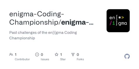 Github Enigma Coding Championshipenigma Challenges Past Challenges Of En I Gma Coding