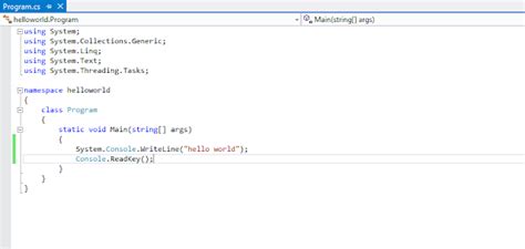 Hello World In C