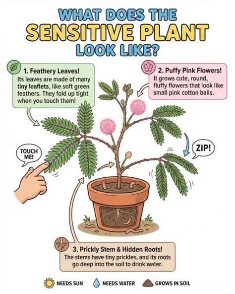 Sensitive Plant The World Explained In Pictures By Learn Things With