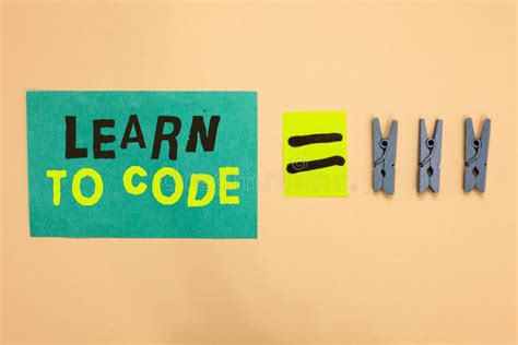 Handwriting Text Learn To Code Concept Meaning Learn To Write Software