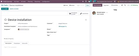How To Manage Onsite Interventions Using Odoo 16 Project App Consulting Agency