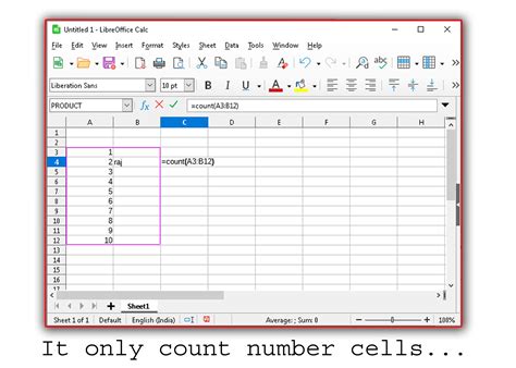 Libre Office Calc Formulas