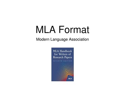 Ppt Mla Format Powerpoint Presentation Free Download Id8924125