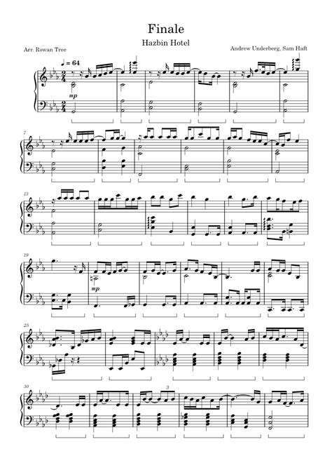 Hazbin Hotel Hierarchy Welcome To Heaven Hazbin Hotel Piano Sheet Music