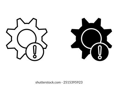 Thin Line Failure Icon Broken Operational Stock Vector Royalty Free Shutterstock