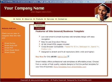 HTML Page Template Sample Template Business PSD Excel Word PDF