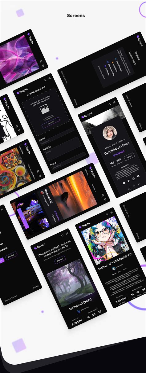 Crypto NFT Marketplace UX UI On Behance