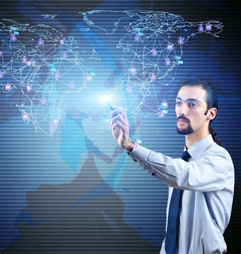 Man In Social Networks Concept Stock Image Image Of Mobile Chat 329236527