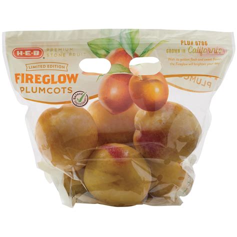 H E B Fresh Premium Fireglow Plumcots Shop Peaches Plums And Apricots