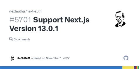 Support Nextjs Version 1301 · Issue 5701 · Nextauthjsnext Auth