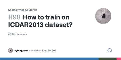 How To Train On ICDAR Dataset Issue Scalsol Mega Pytorch GitHub