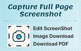 Full Page Screenshot Screen Capture Chrome Web Store