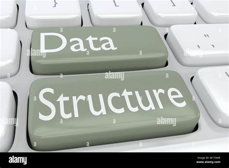 3d Illustration Of Computer Keyboard With The Script Data Structure On