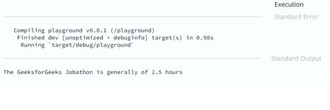 Rust Formatting Print Statements Geeksforgeeks