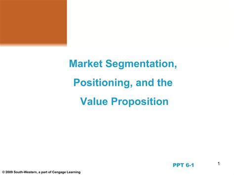 Market Segmentation Positioning And Value Proposition Ppt