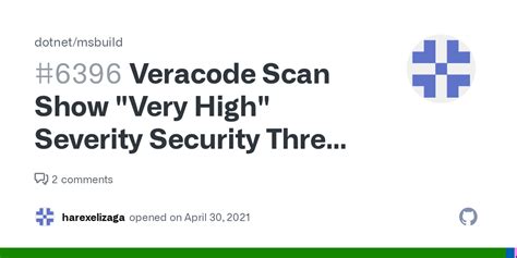 Veracode Scan Show Very High Severity Security Threat Within Msbuild Library · Issue 6396
