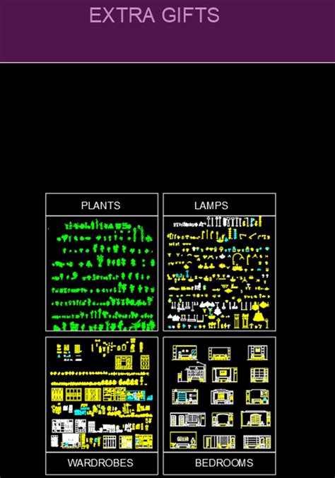 Mega Autocad Blocks 2d Dwg Cad Library Templates Drawings Bundle