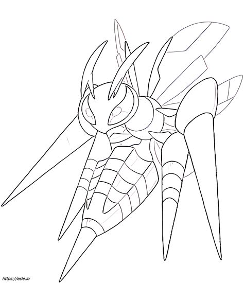 Beedrill Mega Pokémon De Colorat