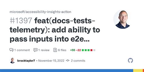 Featdocs Tests Telemetry Add Ability To Pass Inputs Into E2e Mock