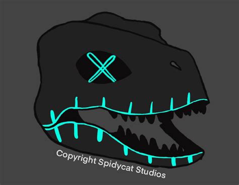 Black Dinomask Ref Sheet Adopt Etsy