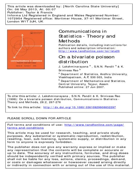on a bivariate poisson pdf poisson distribution teaching mathematics