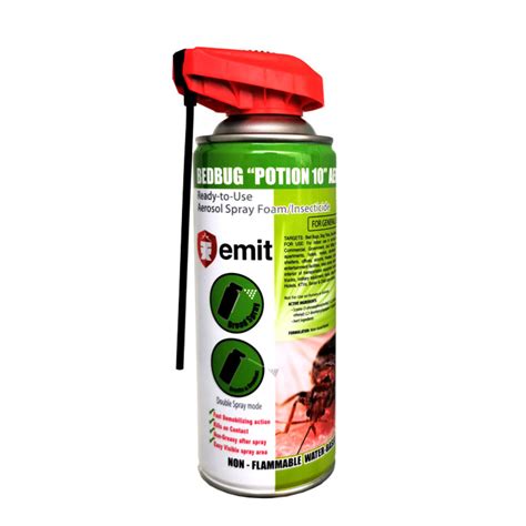 Emit Bedbug Potion 10 Aerosol Spray Foam Insecticide 450ml