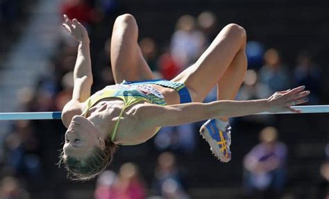 High Jump Athlete Sumo Wrestling