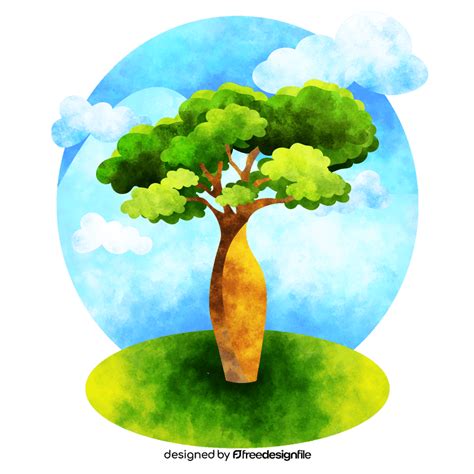 Bottle Tree Vector Free Download