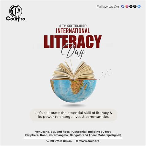 Courpro Academy On Linkedin Courproacademy Literacyday