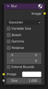 Blur Node Вузол Розмив Blender Manual