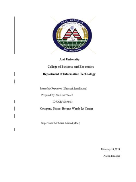 shiferawcccc internship pdf computer network data center