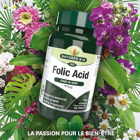 Natures Aid Folic Acid 90 Tablets Essential Folate Supplement Buy