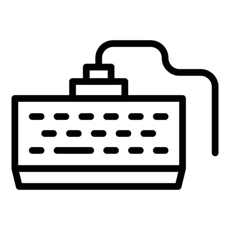 Computer Keyboard Icon Outline Vector Online Mall Vector Art At Vecteezy