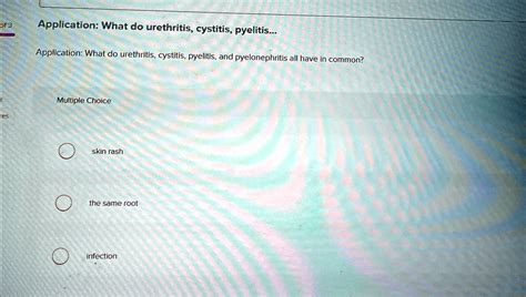 Application What Do Urethritis Cystitis Pyelitis Application What Do Urethritis Cystitis