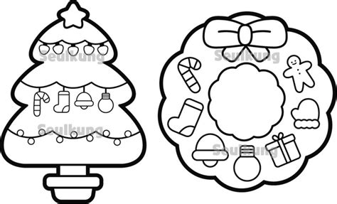크리스마스 색칠도안 트리and리스 네이버 블로그