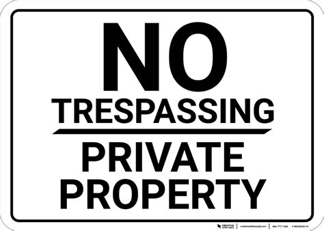 No Trespassing Signs Creative Safety Supply
