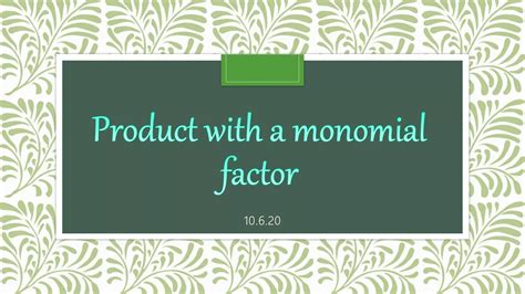 Product Of A Monomial Square Of Binomial Sum And Difference Of Two